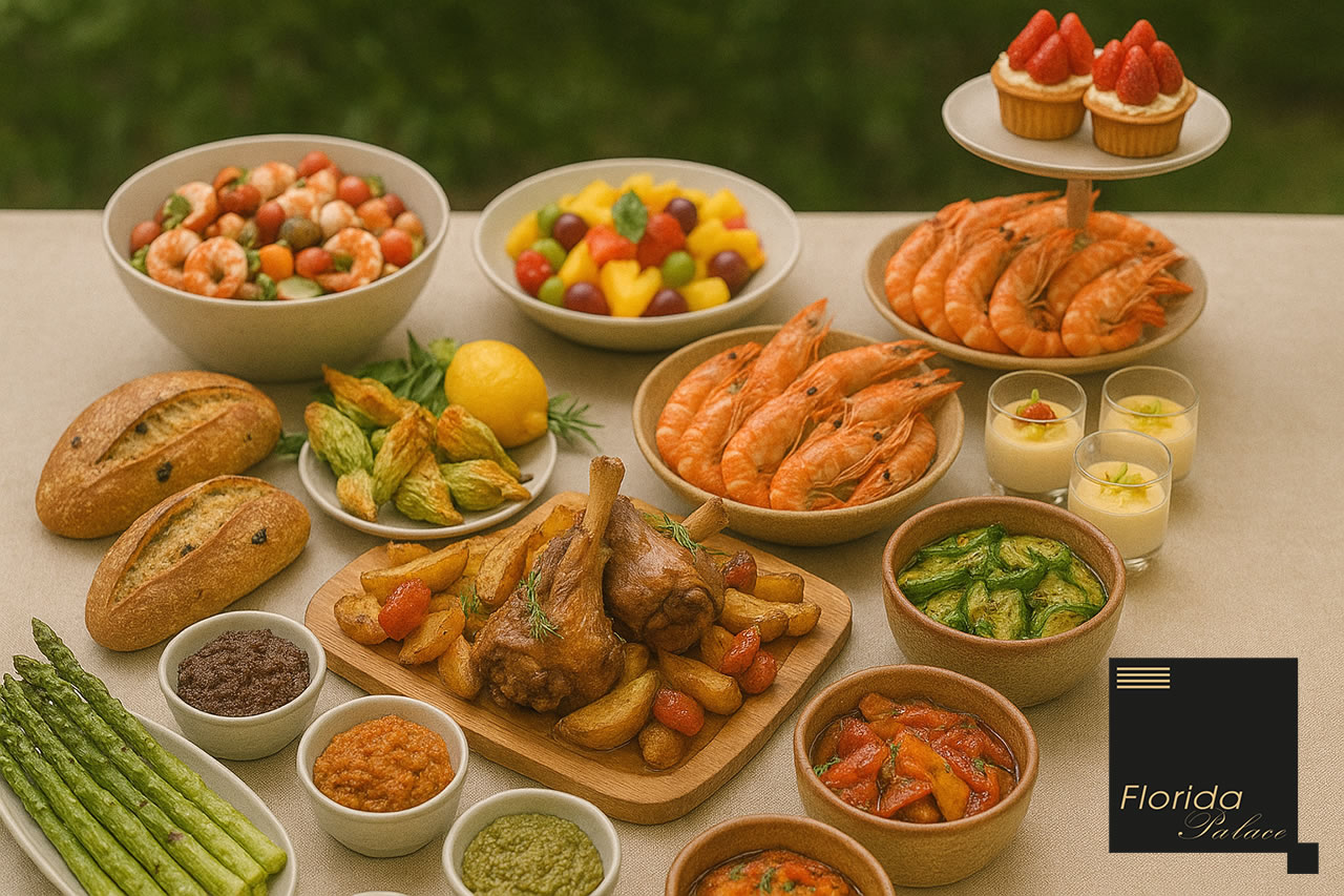 Buffet traiteur Provence de printemps pour votre réception